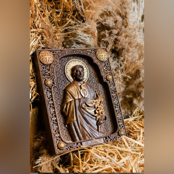 kozak workshop | Art | Nwt Kozak Workshop St Joseph Wood Decor | Poshmark